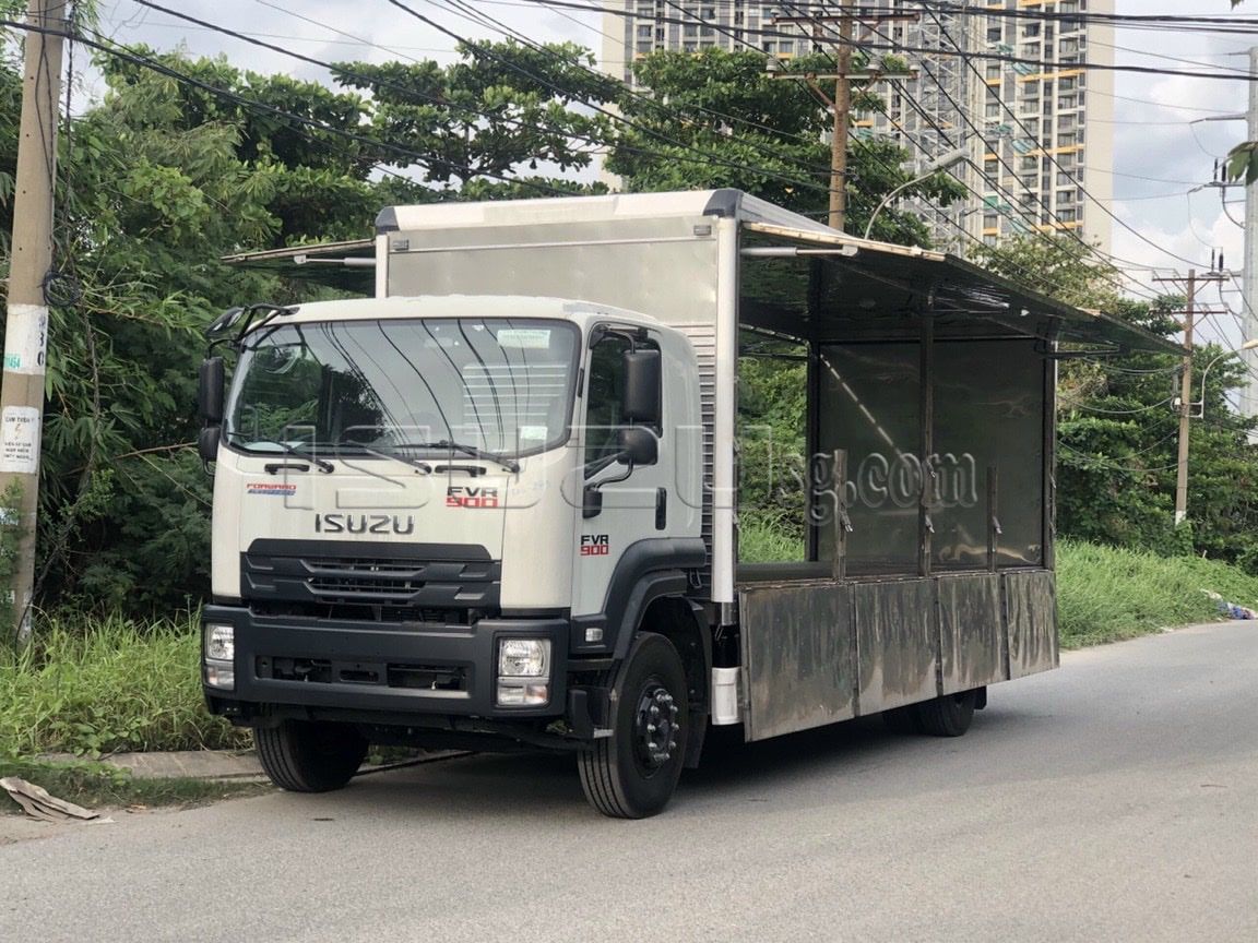 Xe Tải ISUZU FVM1500 Thùng Kín Cánh Dơi | ISUZU FVM 1500 - Isuzu Sài Gòn